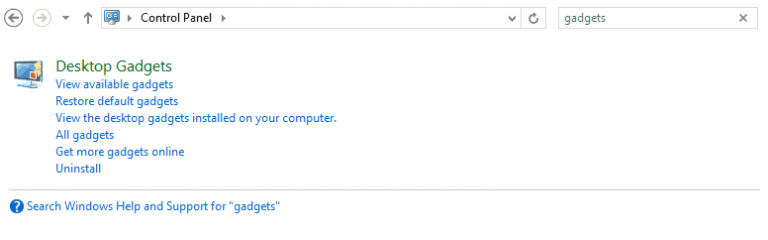 Download Desktop Gadgets and Sidebar for Windows 10