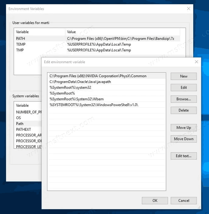 How To Find All Environment Variables In Windows 10
