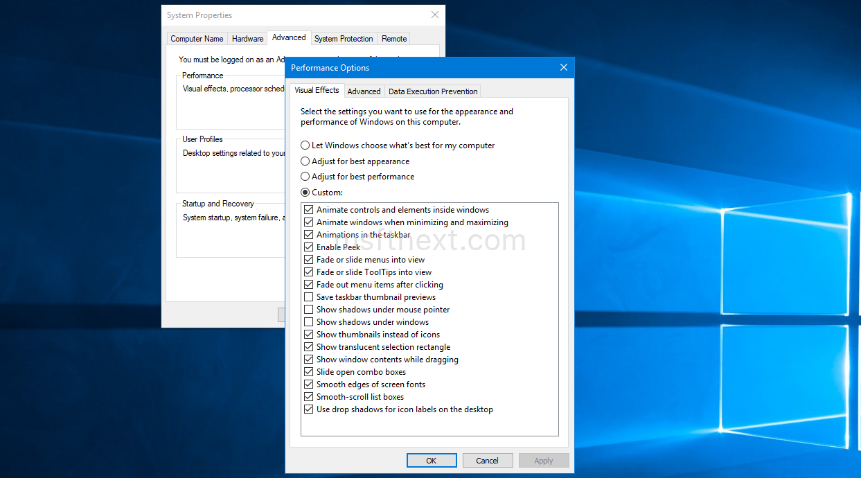 How To Disable Window Shadows in Windows 10 | MSFTNEXT How To Disable Window Shadows in Windows 10 | MSFTNEXT