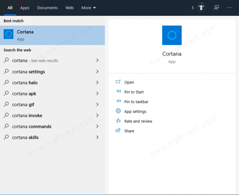 Stop Cortana from Starting Automatically in Windows 10
