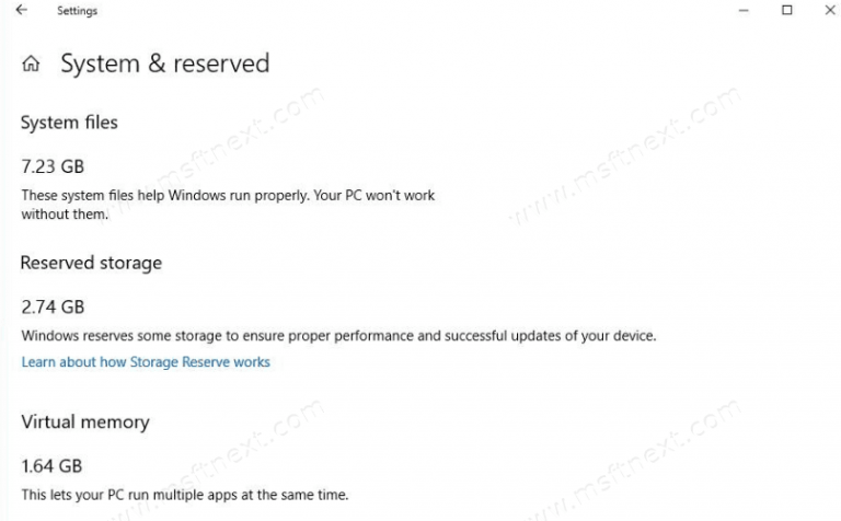 How To Enable Or Disable Reserved Storage In Windows 10