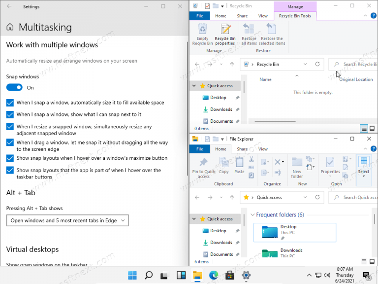 How to Disable Snap Layouts for Maximize Button in Windows 11