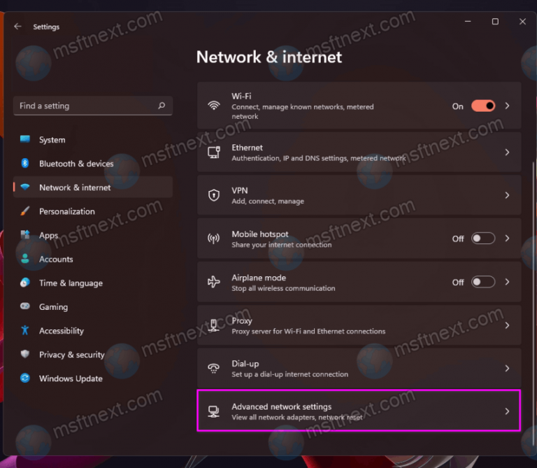 How to enable or disable Wi-Fi in Windows 11