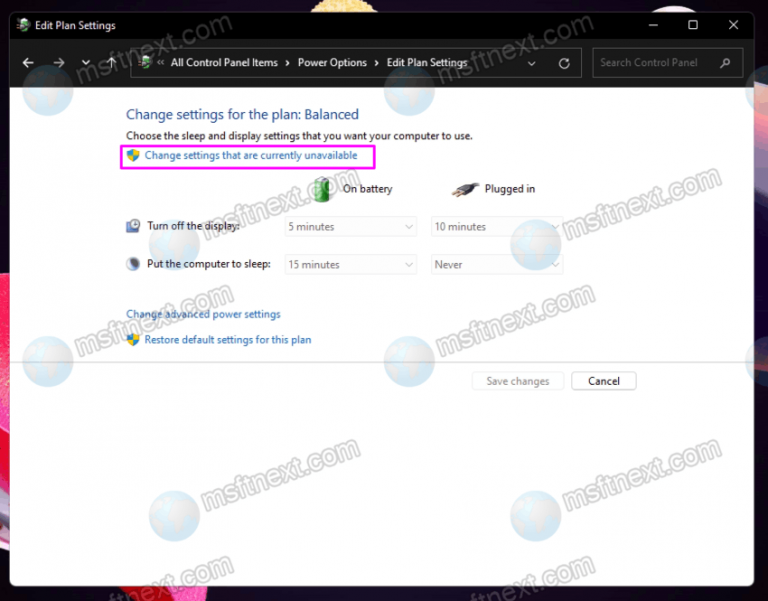 How to change the screen off time on Windows 11