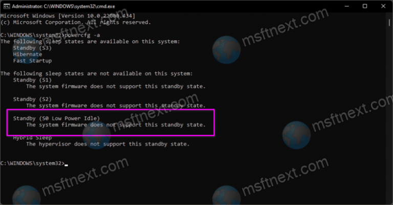 How to disable Modern Standby in Windows
