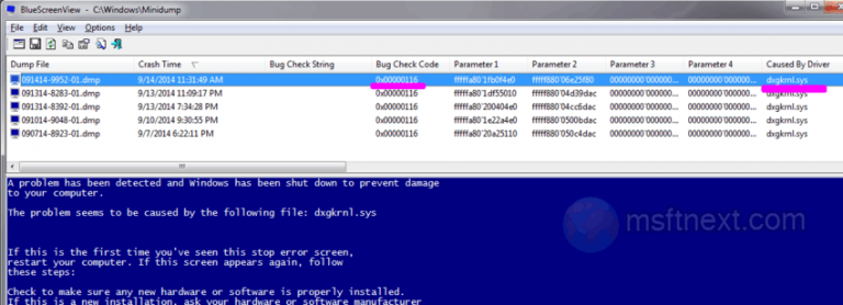 Fixing Windows Blue Screen of Death 0x00000116